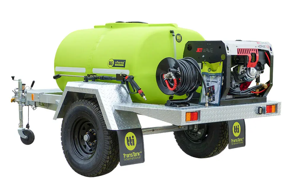 1000L Pressure Washer Trailer | 25 Year Tank Warranty | Oxquip